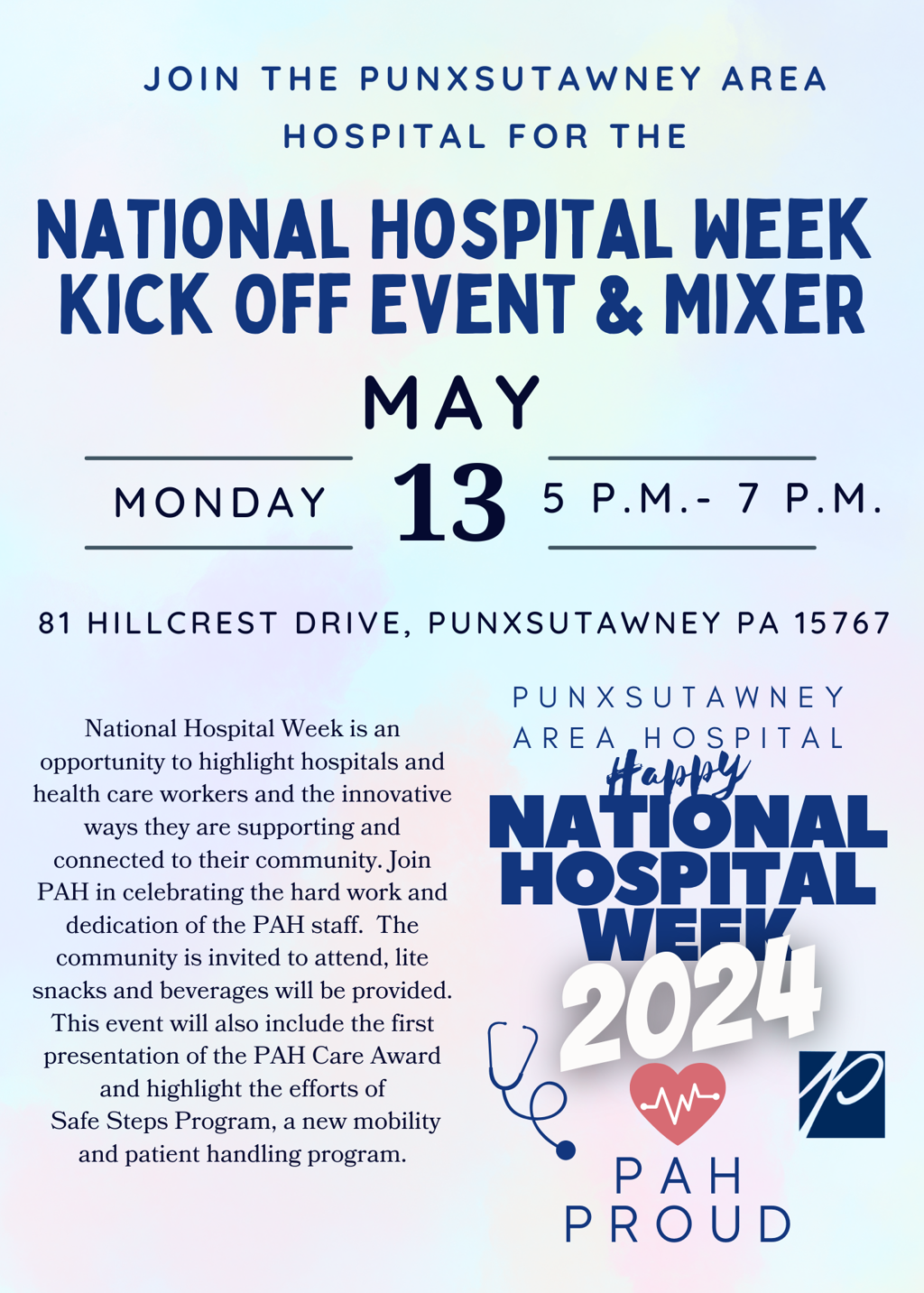 National Hospital Week Kick Off | Punxsutawney Area Hospital